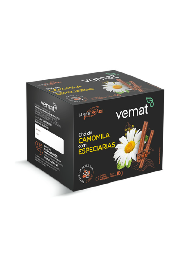 CHÁ CAMOMILA COM ESPECIARIAS 15G 15 SACHÊS